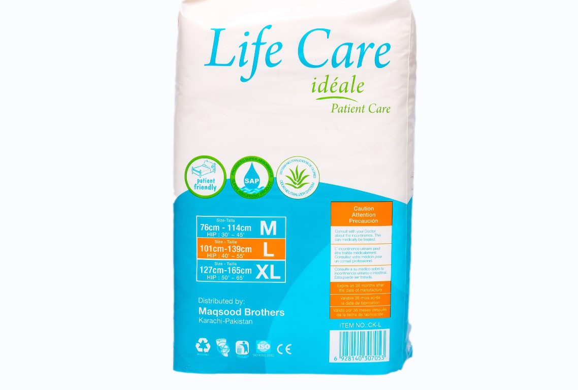 Life Care Adult Patient Diapers Disposable 10s Diapers - Large size ...