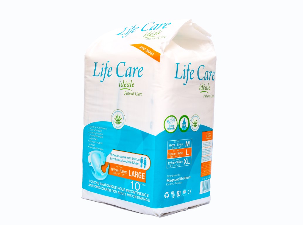 Life Care Adult Patient Diapers Disposable 10s Diapers - Large size ...