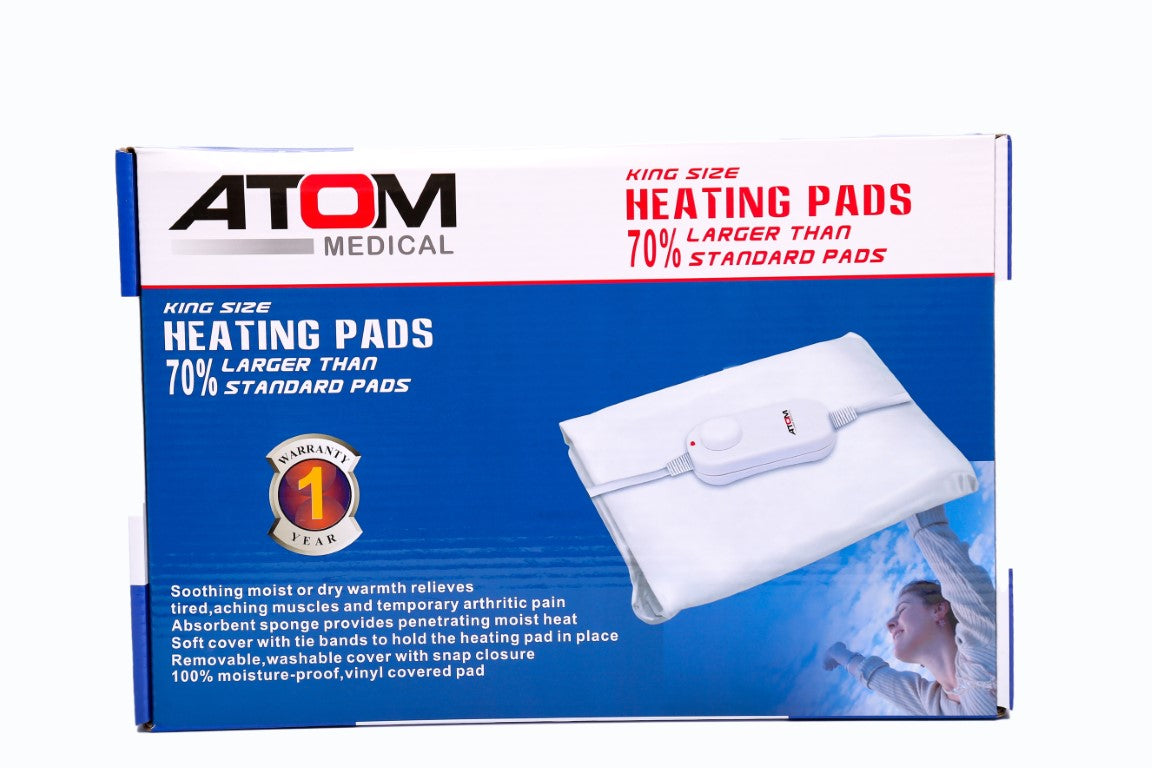 Atom Electric Heating Pads With Fleece Cover – Wellexy